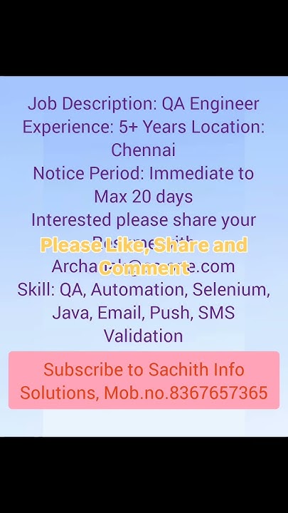 Hiring Qa Engineer Testingjobs Qaengineer Youtube