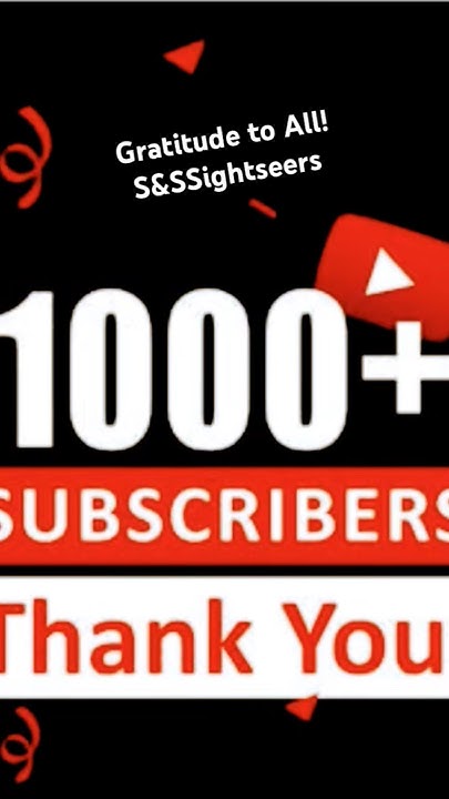 THANK YOU 1000+ Subscribers! #subscribemychannel - YouTube
