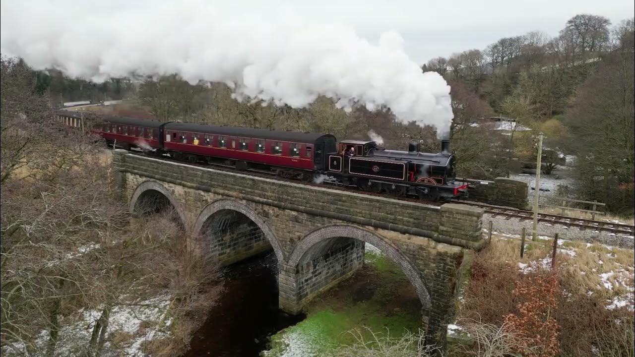 85 Taff Vale Railway Class 02 at Mytholmes Viaduct - YouTube