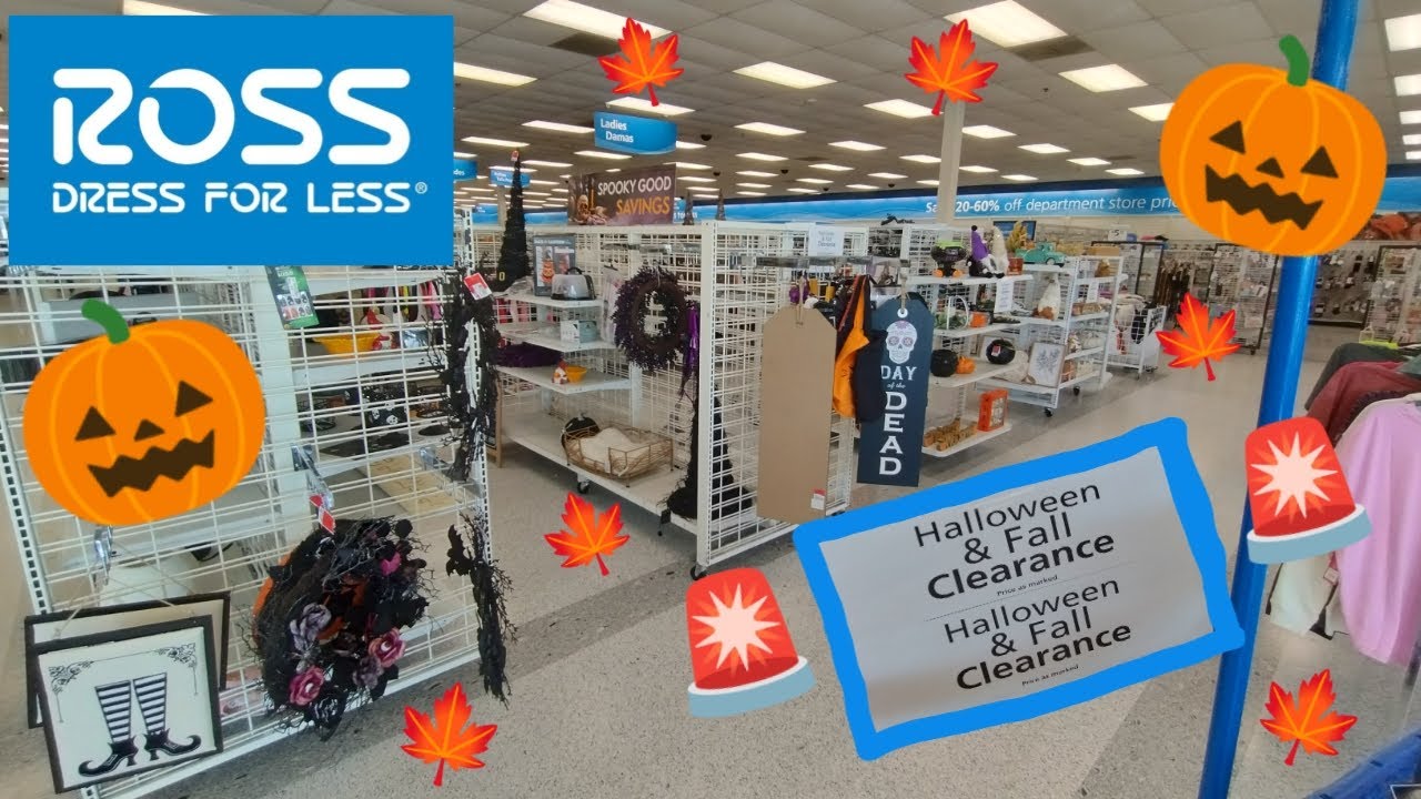 ROSS || HALLOWEEN AND FALL CLEARANCE SHOPPING!!! - YouTube