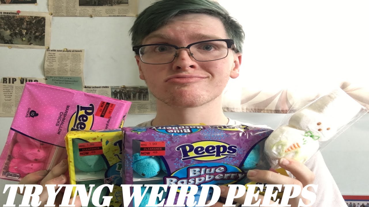 Trying weird Peeps - YouTube