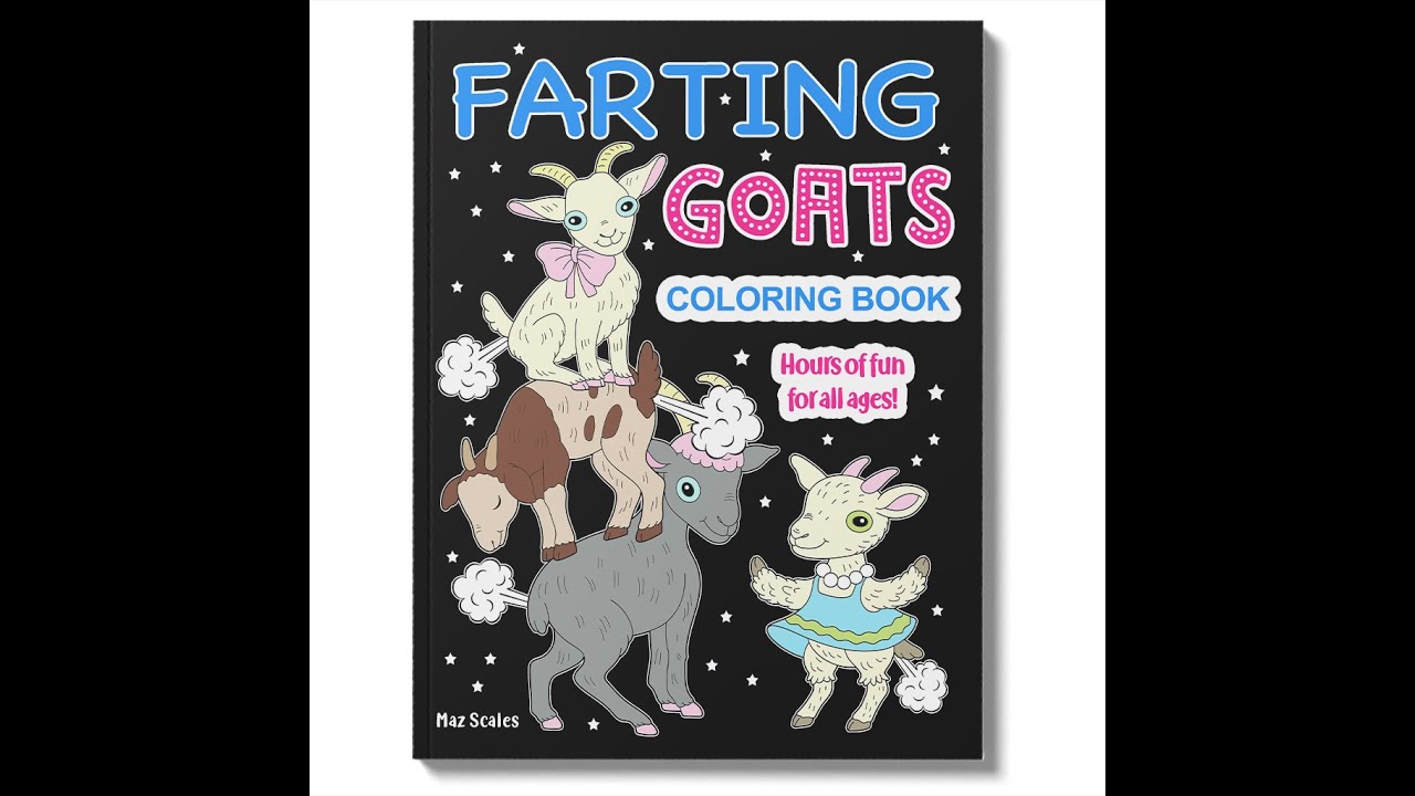 Farting Goats Printable Coloring Book Preview - YouTube