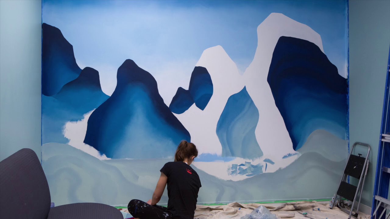 Mountain Meditation Mural - YouTube