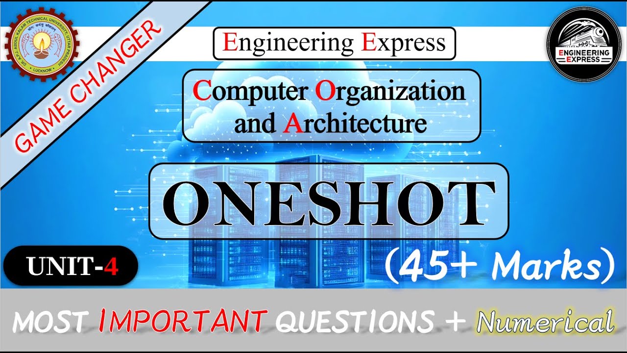 COA One shot UNIT-4 Computer Organization & Architecture | By ...