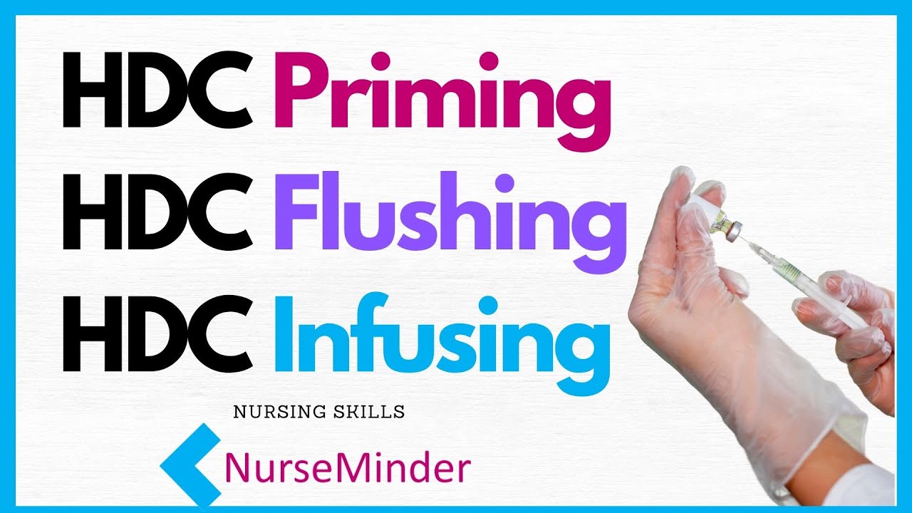 Hypodermoclysis (HDC): How to Prime, Flush, Infuse - YouTube