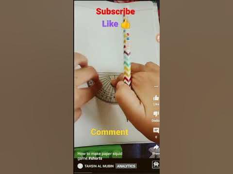 How to make paper squid game dalgona candy game easy.#shorts - YouTube