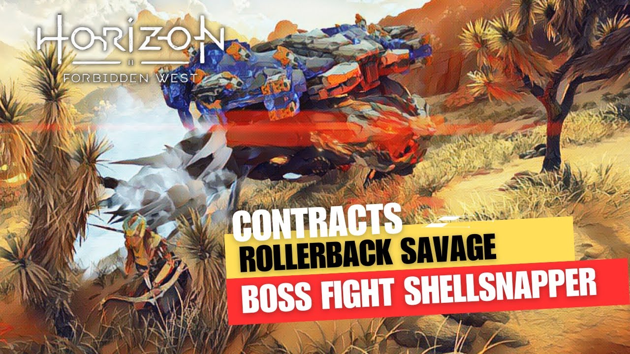 Horizon Forbidden West | Very Hard | Boss Fight | Rollerback Savage ...
