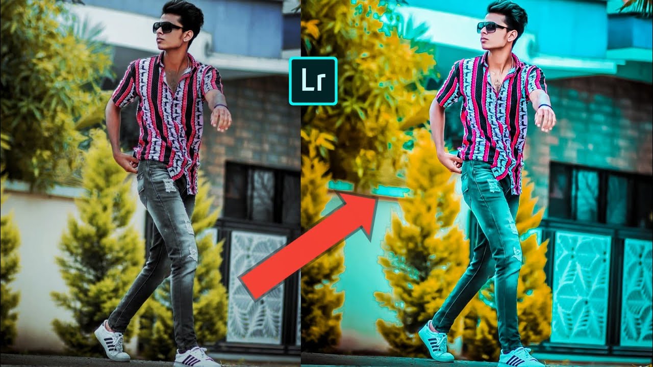 aqua blue colour tone effect in Lightroom - YouTube