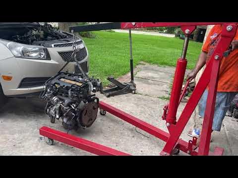 2012 Chevy Cruze How to replace engine 1.8L ECOTEC ....como quitar el ...