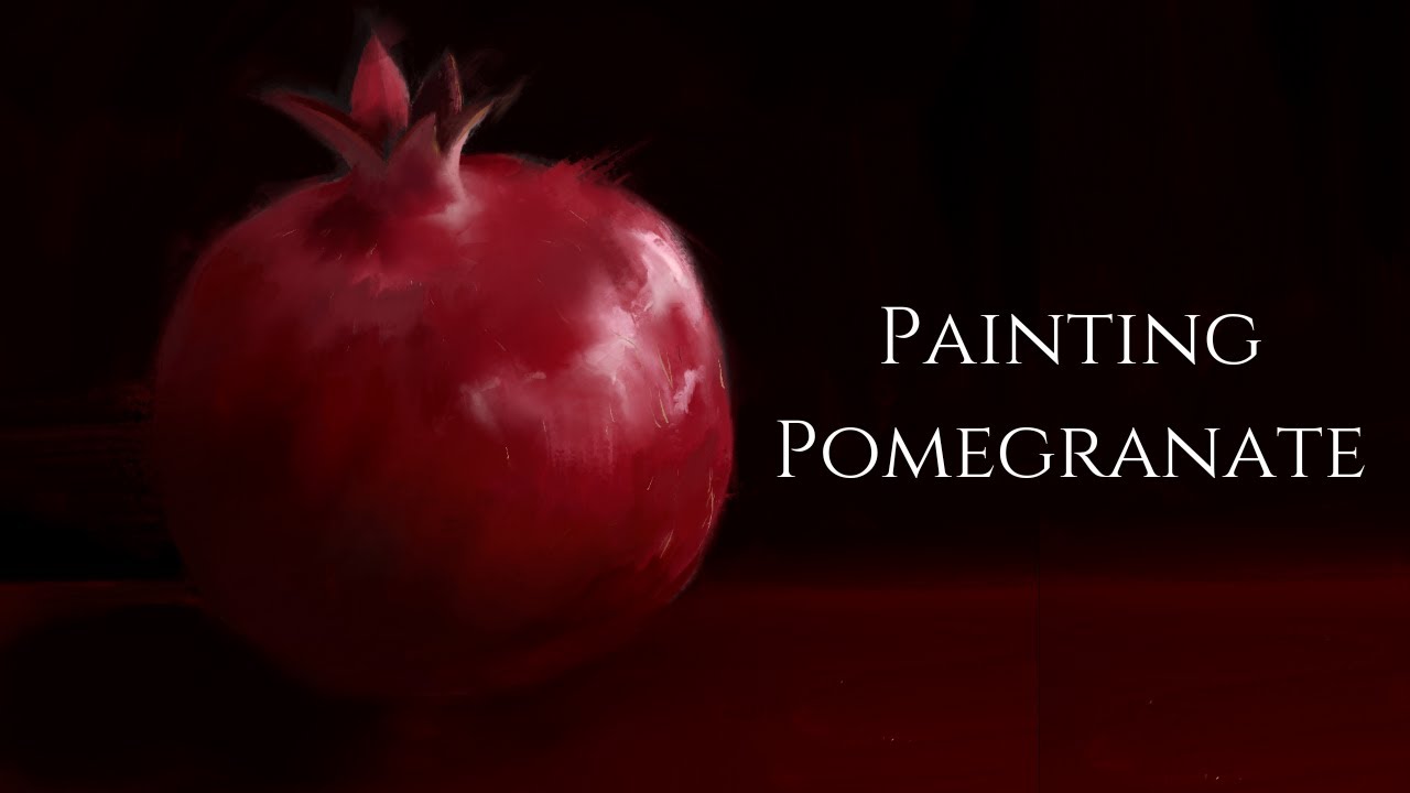 Speedpaint ( pomegranate ) time-lapse | Digital Painting - YouTube