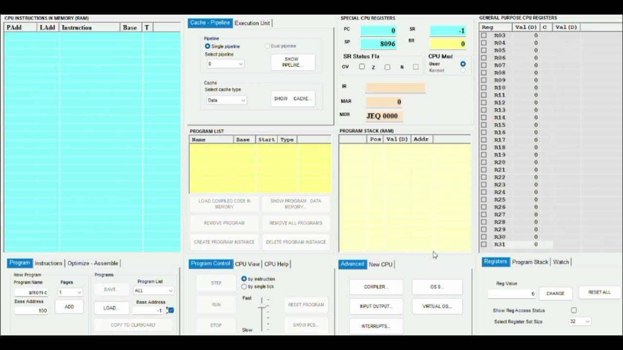 CPU SIMULATOR MODUL 1-5 KELOMPOK 2 C081 (Computer Architecture Tutorials) - YouTube