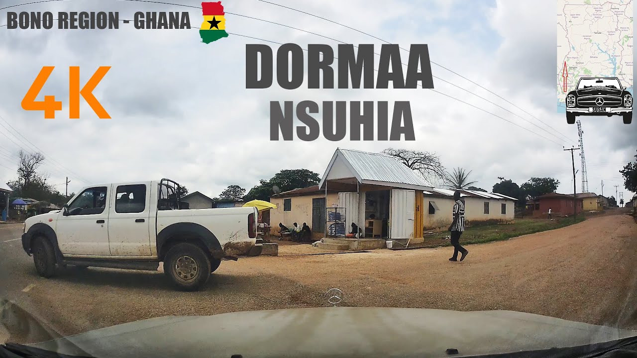 Dormaa Nsuhia Drive Tour Bono Region of Ghana 4K - YouTube