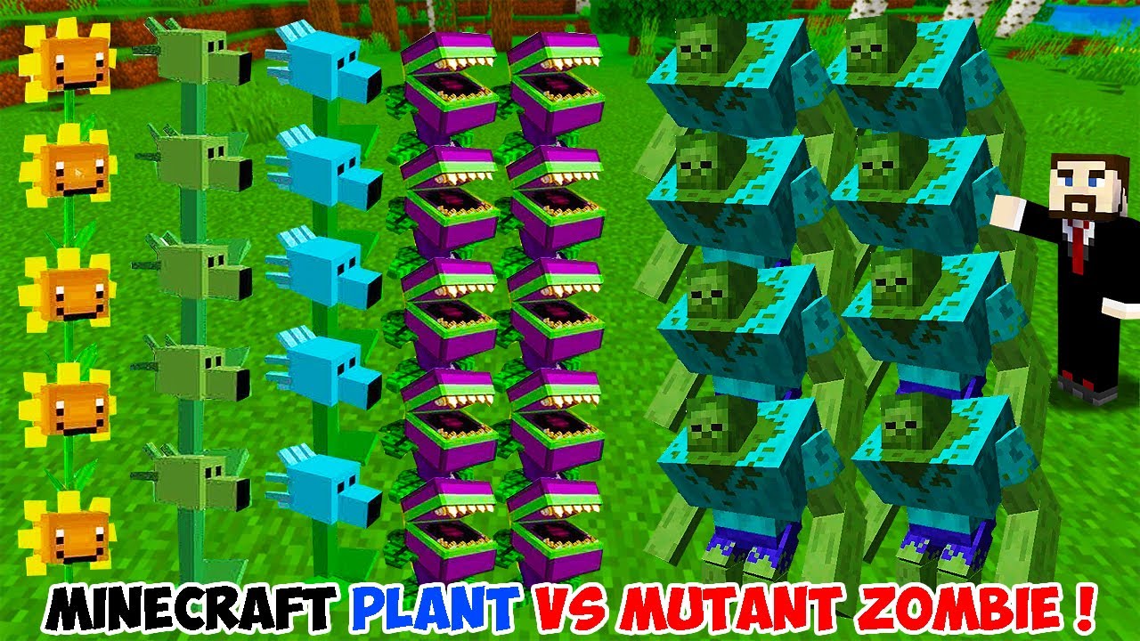AKU BIKIN TANTANGAN MUTANT PLANT VS MUTANT TITAN ZOMBIE JADI NYATA DI ...