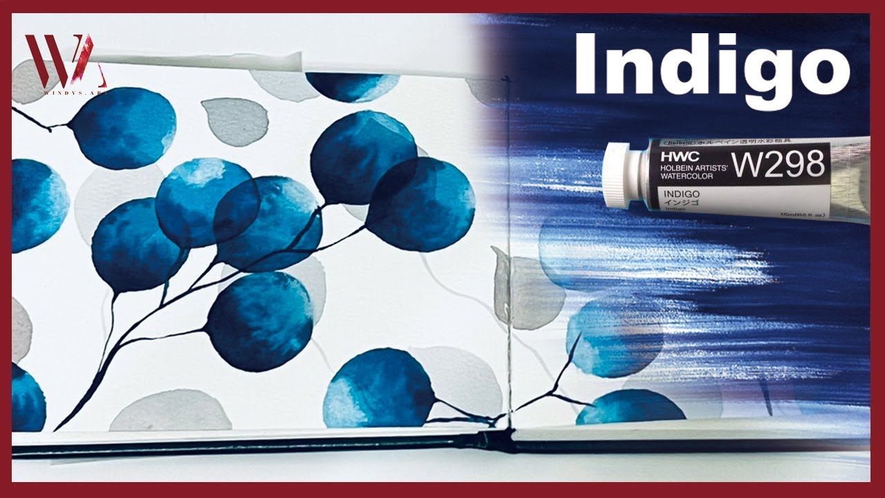 Indigo Watercolor- Pigment Highlights- Windy Shih - YouTube