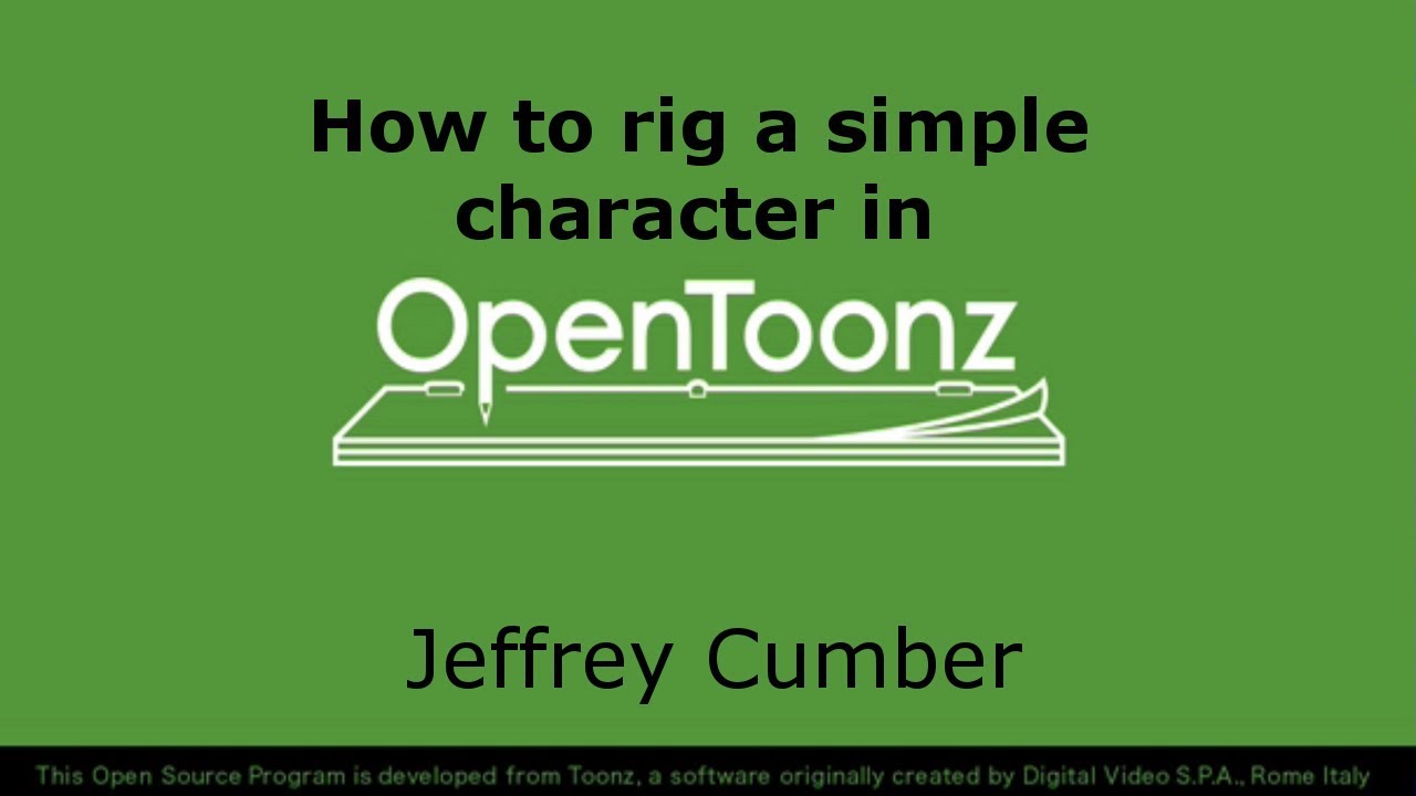How to rig a simple character in OpenToonz - YouTube
