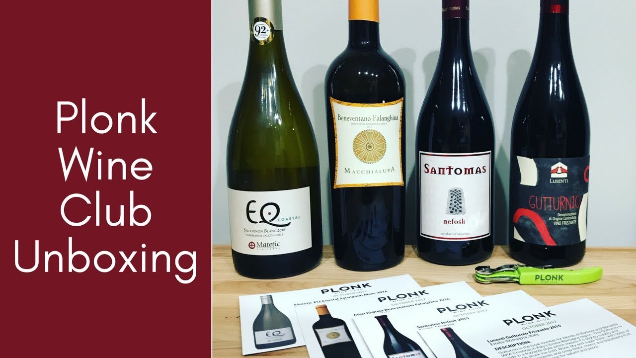 Wine Club: Plonk Wine Club Unboxing & Tasting, February 2018 | A Glass After Work - YouTube