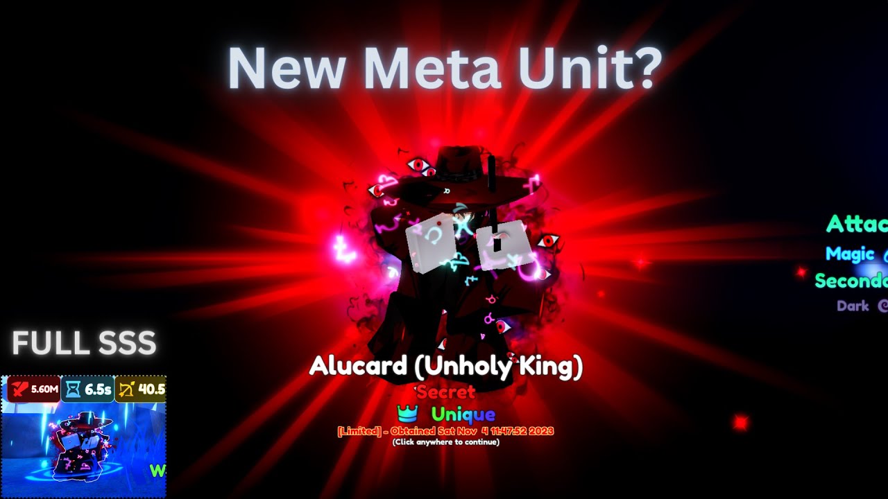 Unique Alucard Full SSS Showcase - YouTube