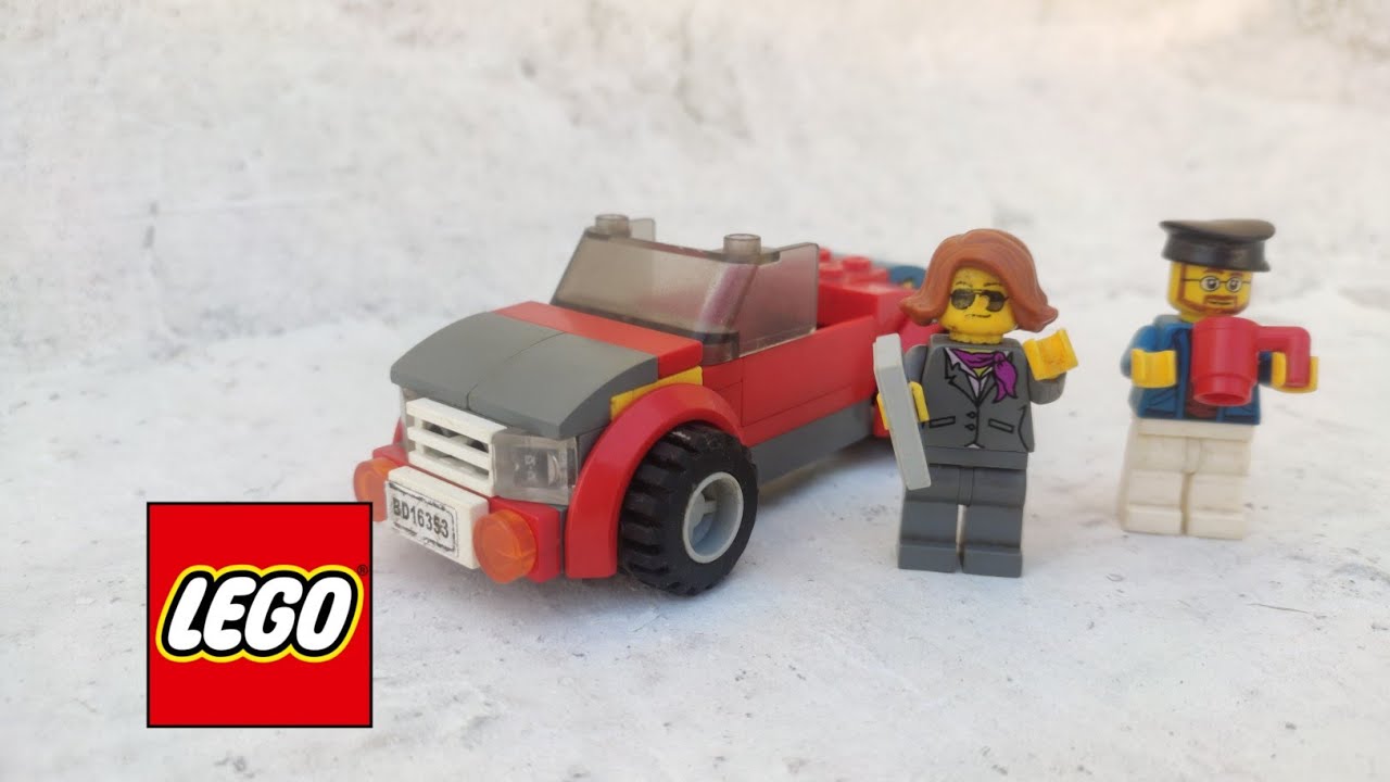 Lego man and car speed build - YouTube