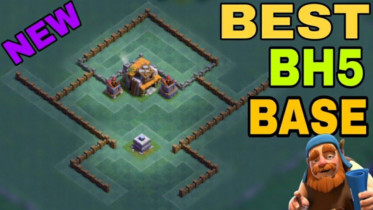BUILDER HALL 5 (BH5) BEST BASE | EPIC BH5 TOP DEFENSIVE TROLL BASE ...