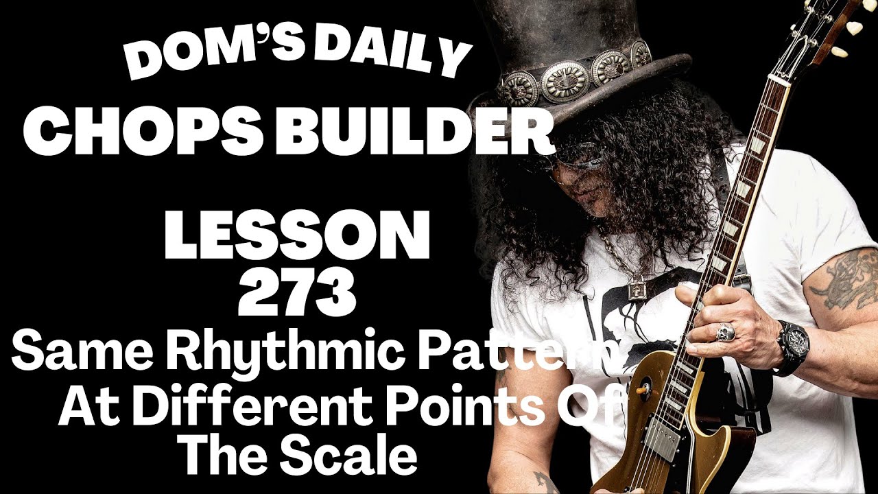 Lesson 273 - Same Rhythmic Pattern, Different Notes - YouTube