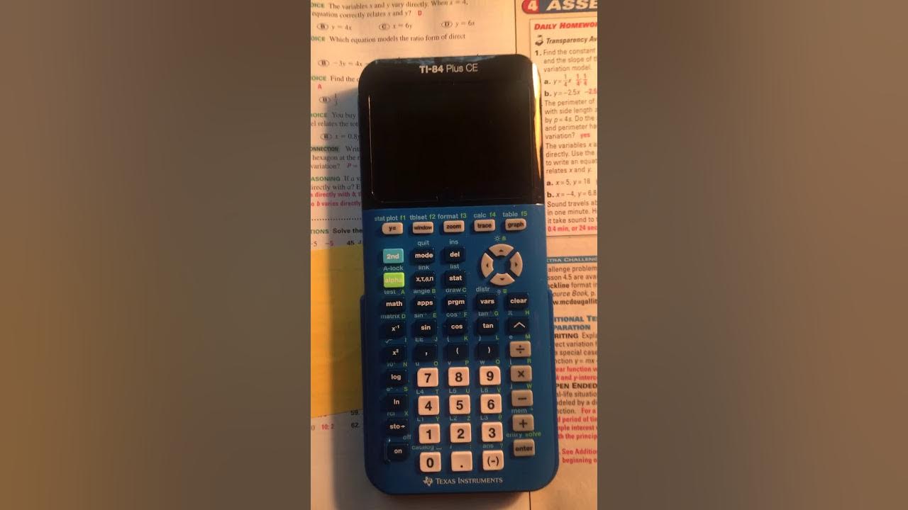 TI 84 calculator- scatter plots, linear regression, using the graph to ...