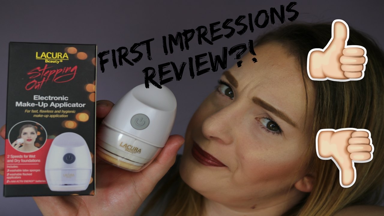 Electronic makeup applicator First impressions Review - YouTube