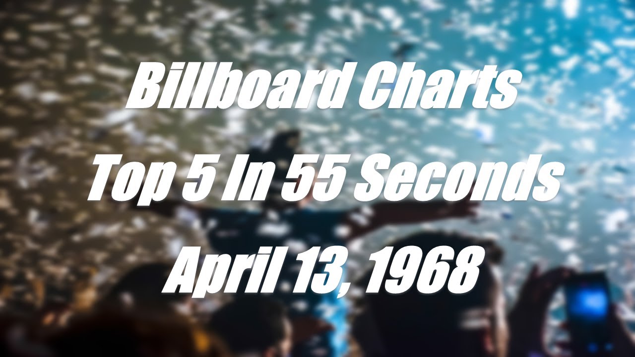Apr 13, 1968, Billboard Charts Top 5 in 55 Countdown 🎶 - YouTube