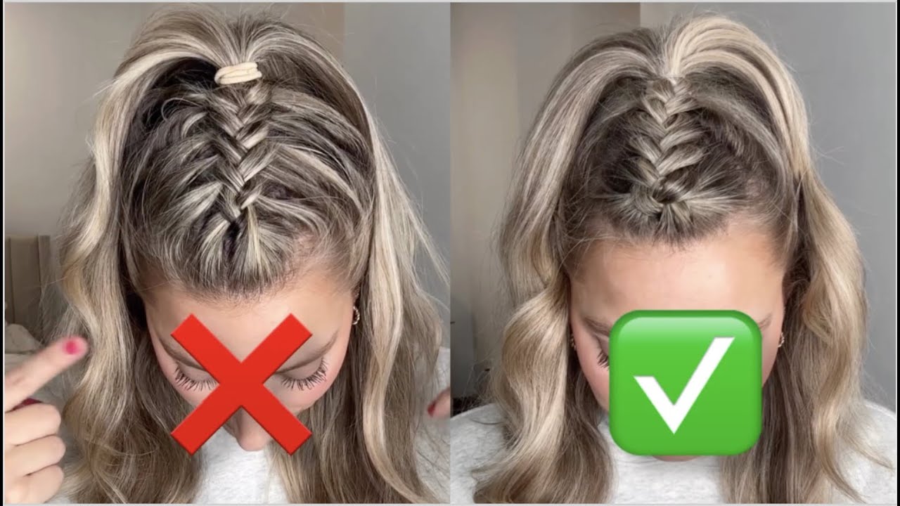 DUTCH BRAID VS VIRAL FAUX DUTCH BRAID. HOW TO NOT GET A BUMP WITH A ...