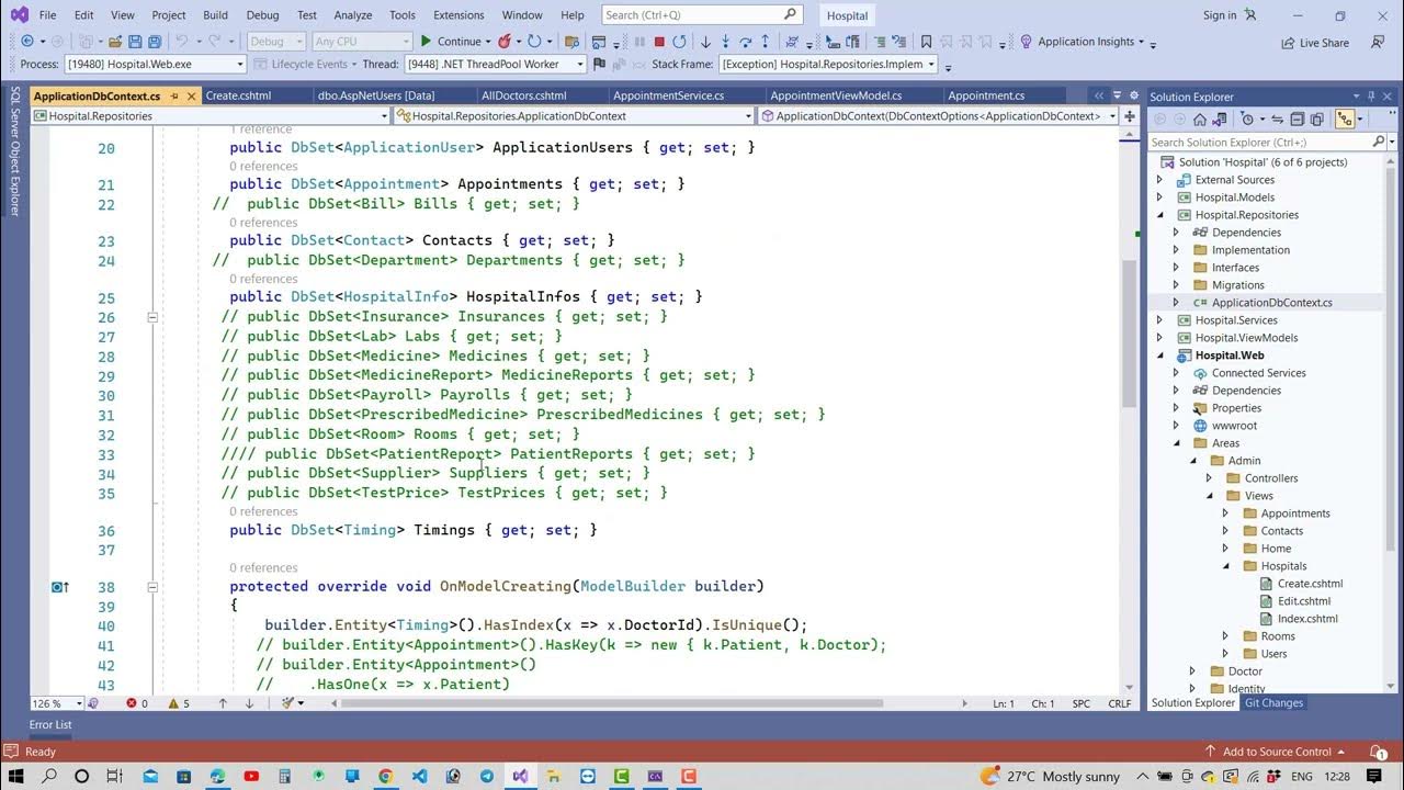 Fix: Cann't create a DbSet for Entity because this type is not included in the model for the ...