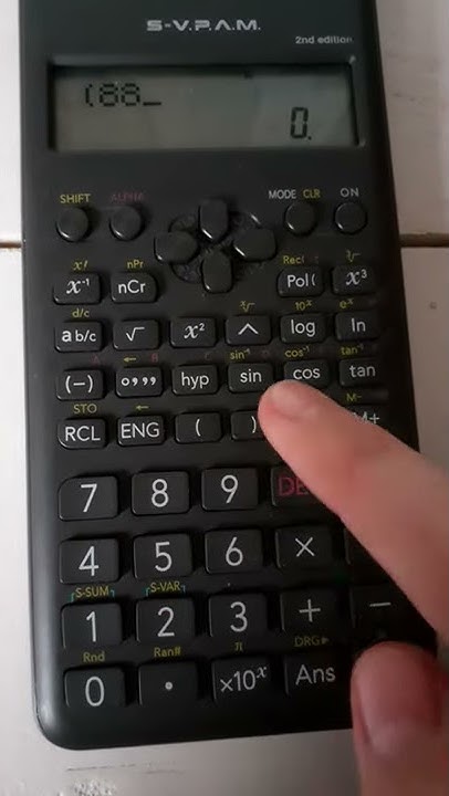 Hoe doe je haakjes op de rekenmachine van Casio.. - YouTube