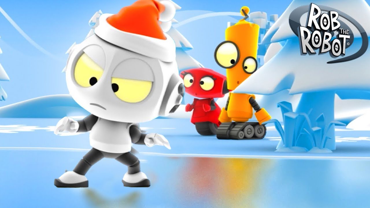 Ice Skating Santa Planet | Rob the Robot & Friends - Funny Kids TV ...