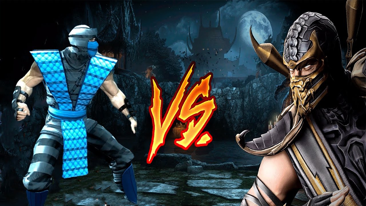 Mortal Kombat 9 Classic Sub Zero Mk1 Vs Scorpion - YouTube