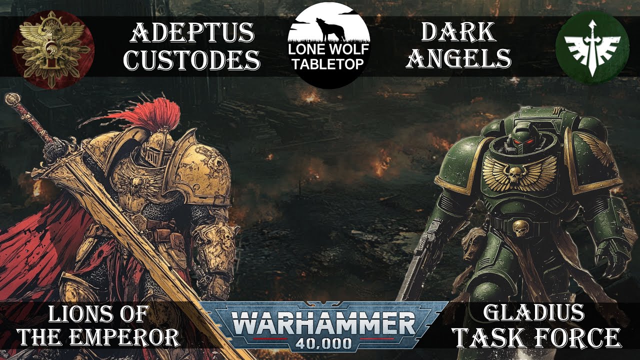 CUSTODES vs DARK ANGELS - WH40K Battlereport Pre-Dataslate #135 [GER/DE ...
