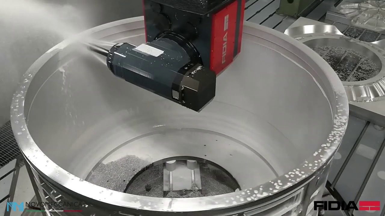 FIDIA MACHINE - GTF/R Automatic Head Change - YouTube