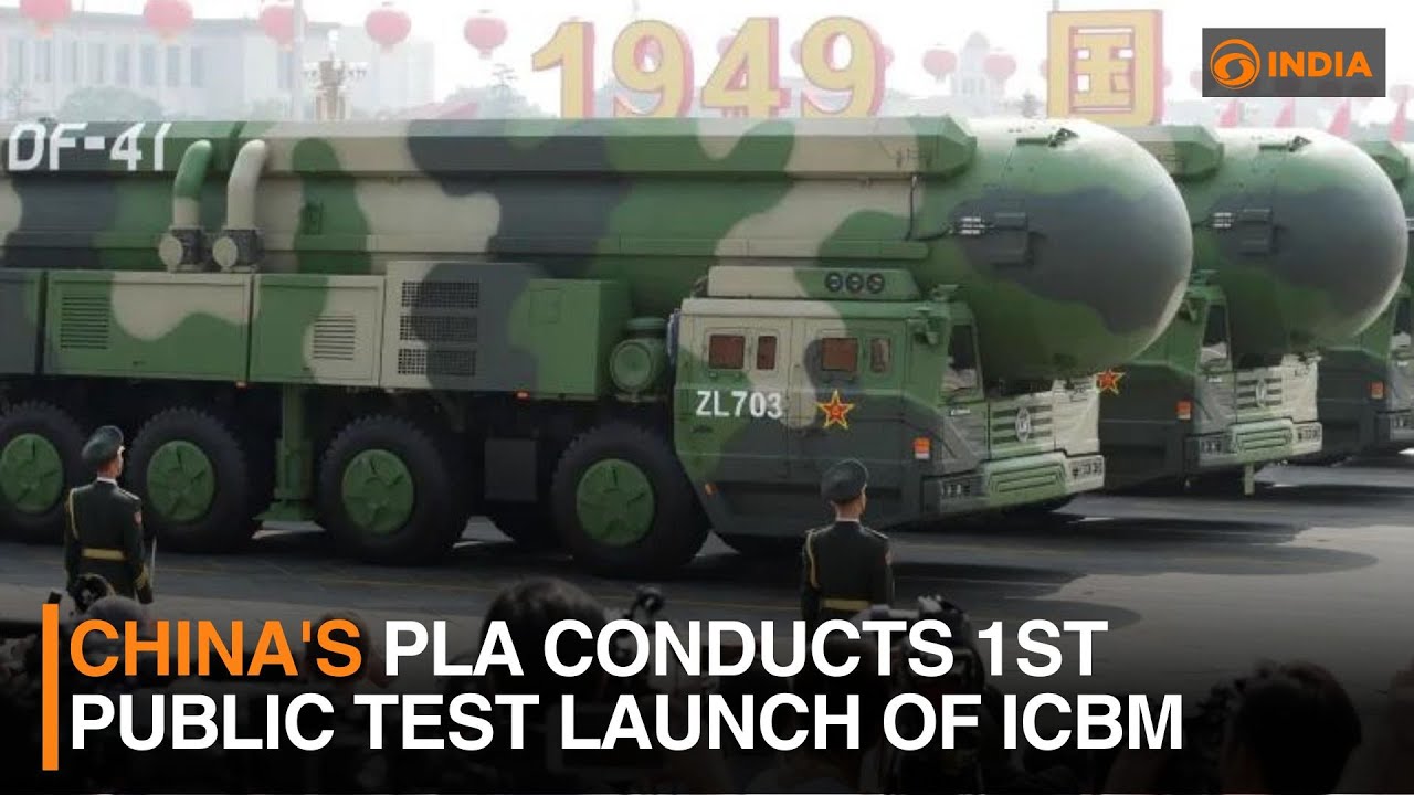 China's PLA conducts 1st public test launch of ICBM | DD India - YouTube