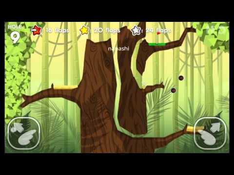 Flappy Golf 2 - Rain Forest Hole 9 - 15 Flaps