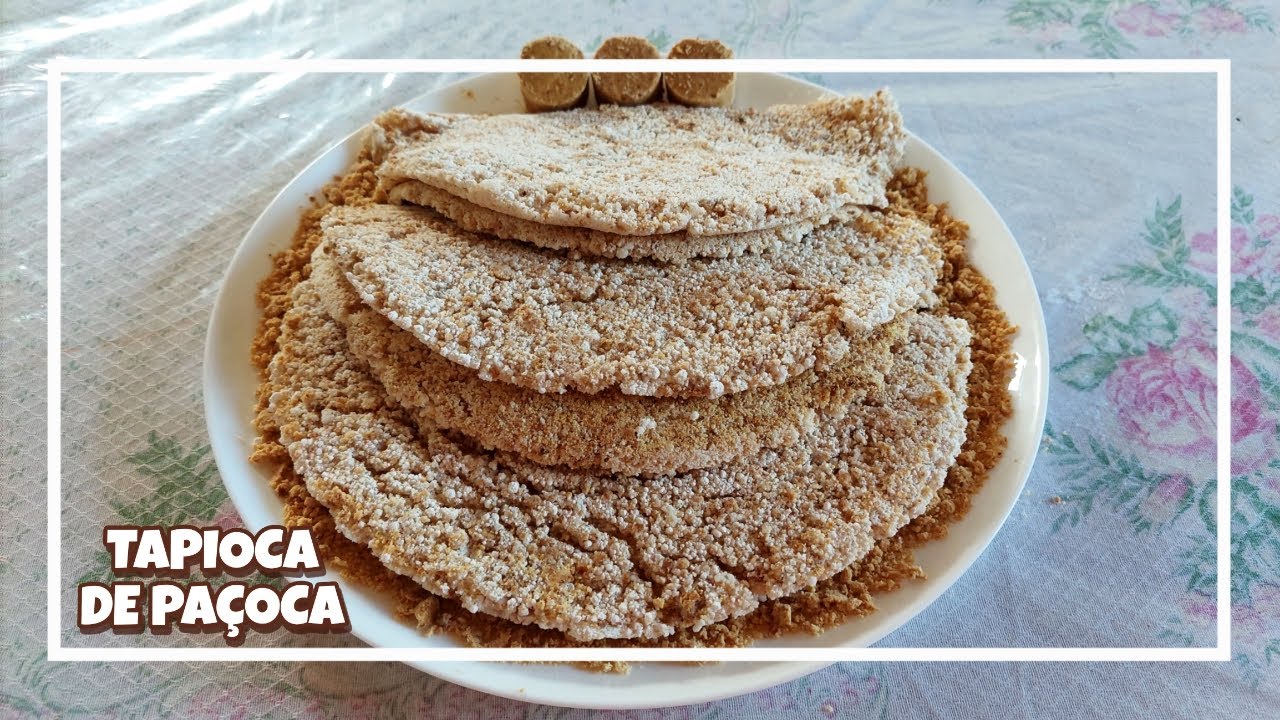 TAPIOCA DE PAÇOCA COM APENAS 2 INGREDIENTES !! - LETÍCIA MARIA - YouTube