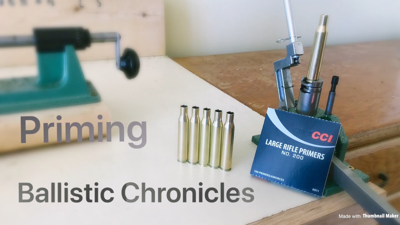 Reloading .270 win step 3/5 priming the brass - YouTube