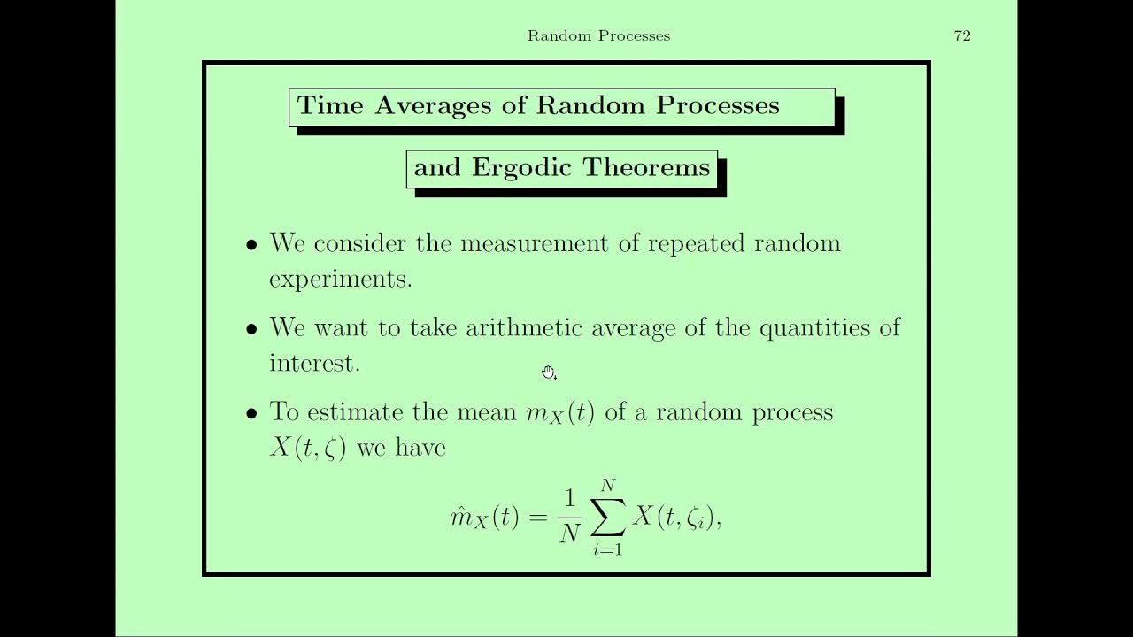Cyclostationay and Ergodic random processes - YouTube