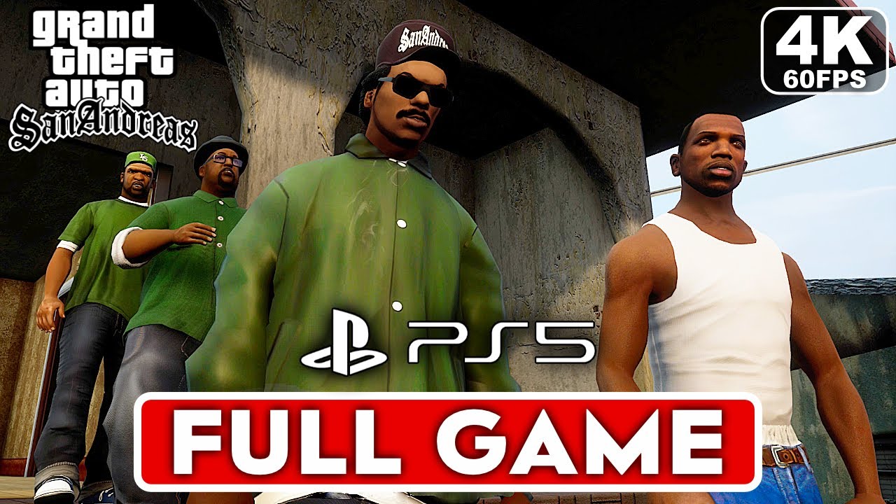 GTA SAN ANDREAS Gameplay Walkthrough FULL GAME [4K 60FPS PS5] - No ...
