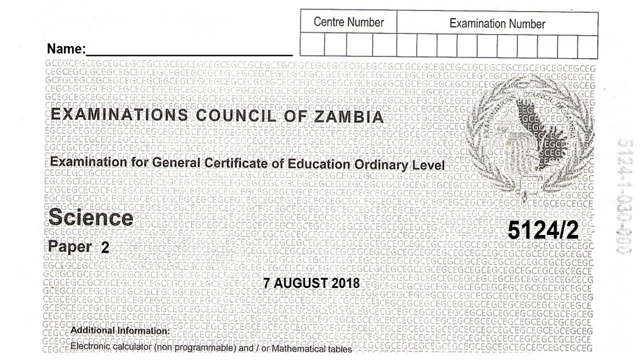 2018 GCE Science paper 2 ecz full revision - YouTube