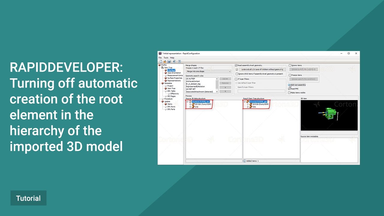 Rapiddeveloper Tutorial Turning Off Automatic Creation Of The Root Element Youtube