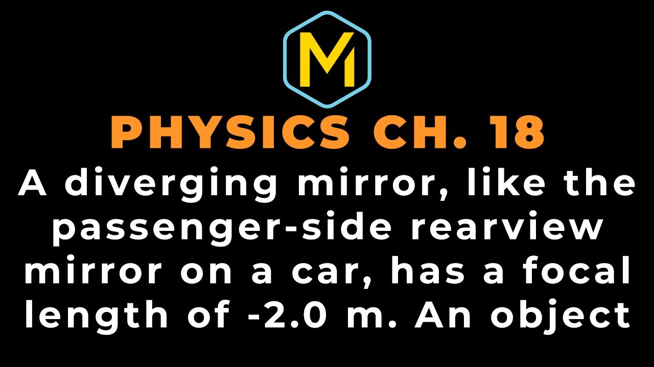 18.42 Mastering Physics Solution-"A diverging mirror, like the ...
