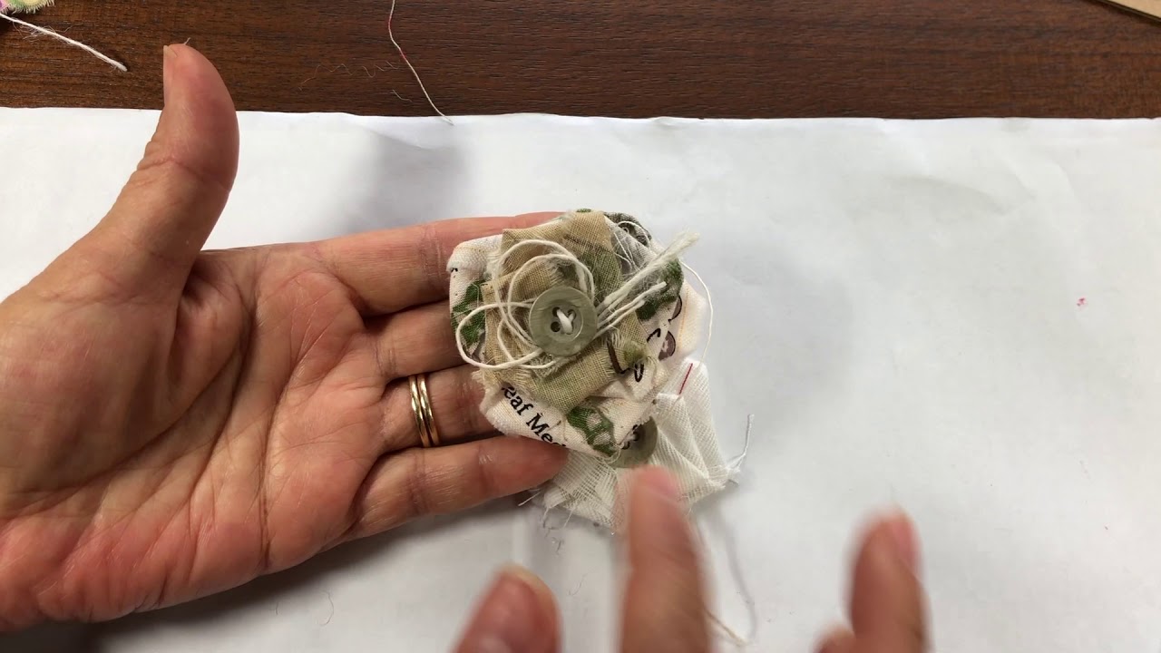 Making Flat Flowers Using Fabric Strips - YouTube