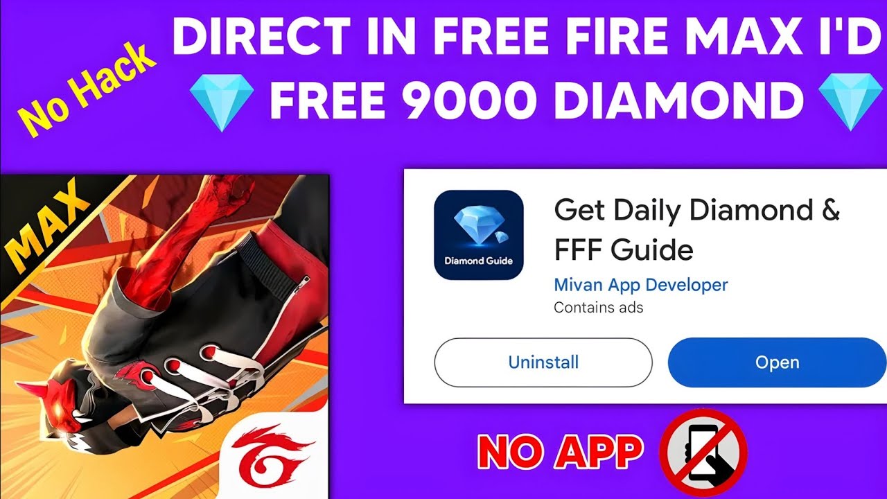 Free Fire Max Diamond Trick 2024 || How To Get Free Diamonds In Free ...