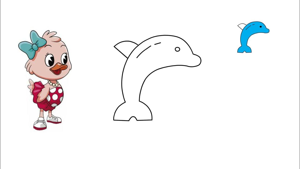 Как да нарисуваме делфин Рисуване на животни How To Draw A Dolphin