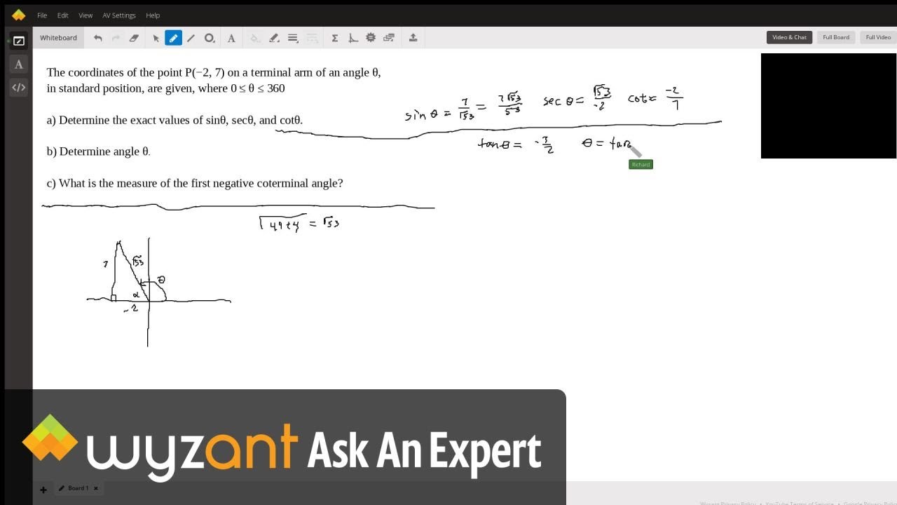 Multi Part Trigonometry Question Youtube