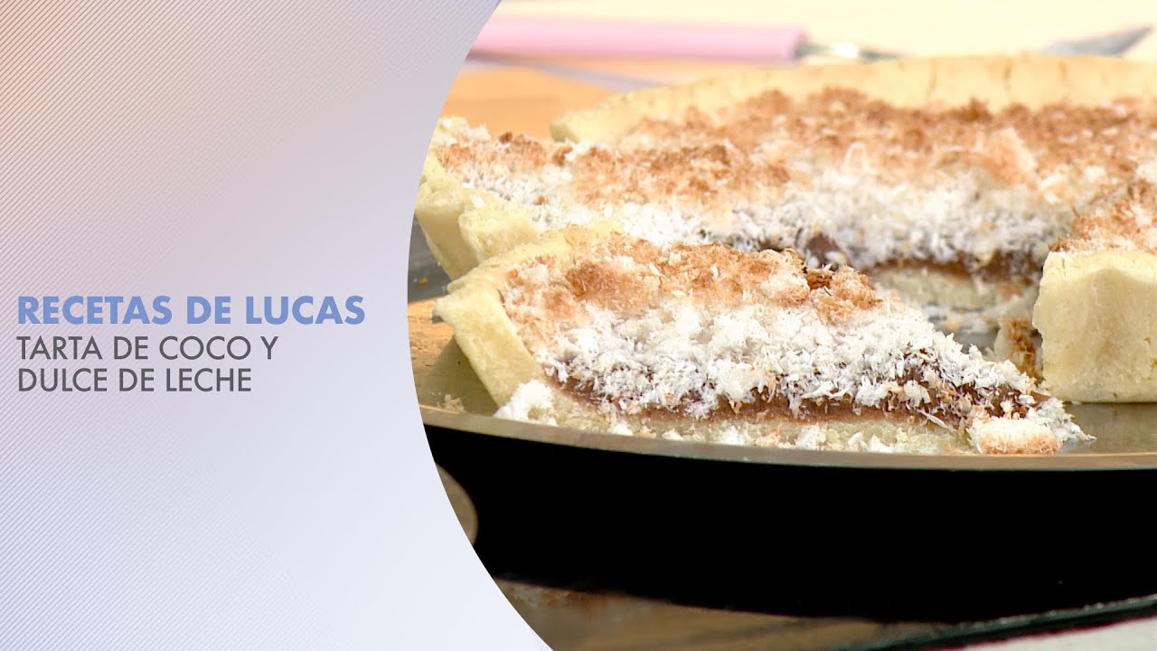 Receta de Lucas: Tarta de coco y dulce de leche - YouTube