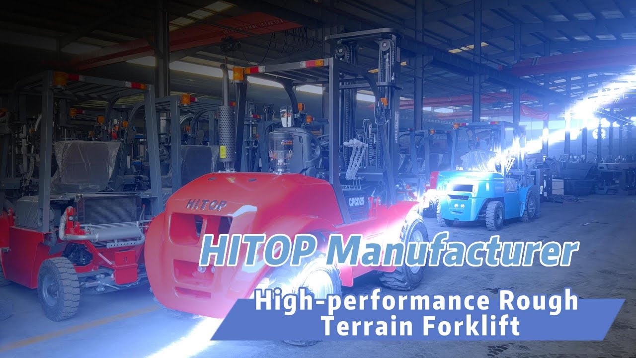 High-performance HITOP 2.5t / 3t / 3.5t / 5t Rough Terrain Forklift ...
