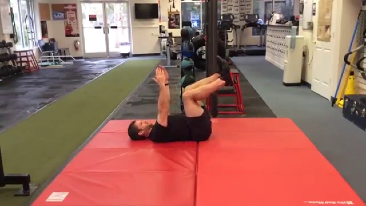 Deadbug Alternating Diagonal Lower Level 4 - YouTube